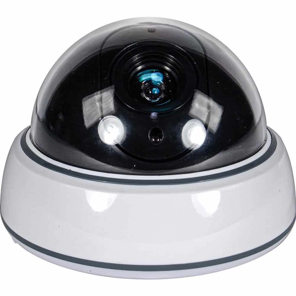 White Dummy Dome Camera with LED | Realistic Indoor Deterrent